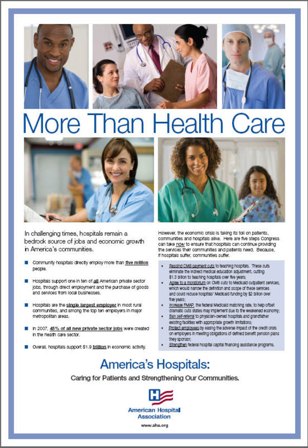 AHA Ad Campaign to Press Congress to Pass Hospital Relief Provisions in ...